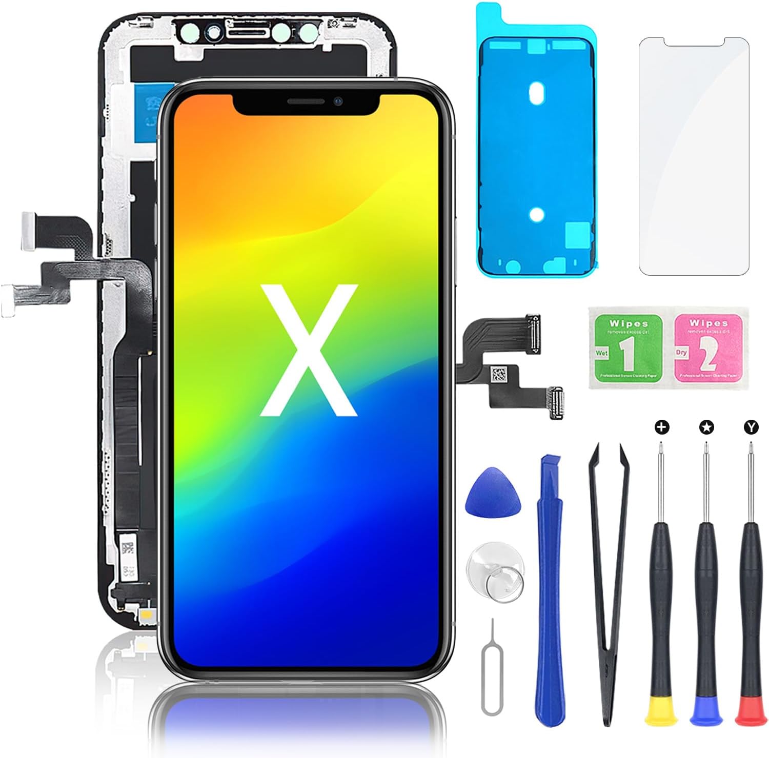 Amazon.com: Ayake Screen Replacement for iPhone X, 5.8 inches Full HD ...