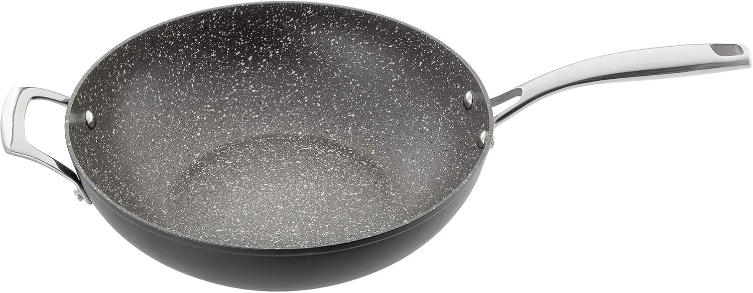 Amazon.com: Stellar Rocktanium SP49 7.5QT 12" Non-Stick Wok with Rock ...