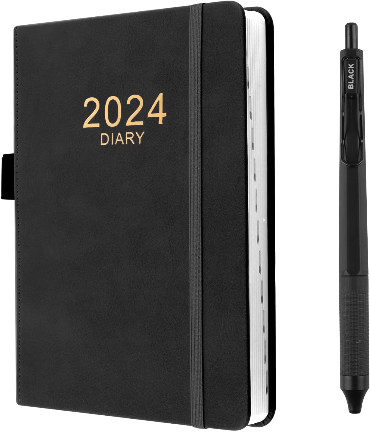 2024 Diary A5 Page A Day, Soft Cover Weekly Planner with Pen, 2024 ...