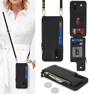 Amazon.com: Cavor for Samsung Galaxy A03S Phone Case Wallet, Galaxy A03S Crossbody Case with ...