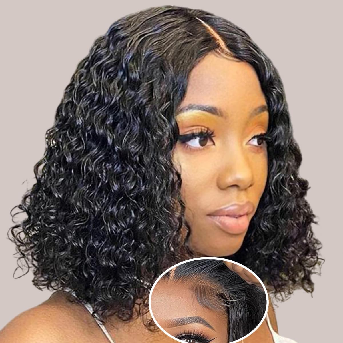 Amazon.com : Xinjiju Wear and Go Glueless Wigs Human Hair Pre Plucked ...