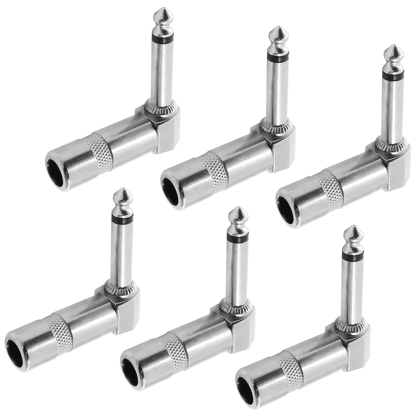 Amazon.com: Aracombie Mono 1/4" Right Angle Plugs 6.35mm Audio Wire ...