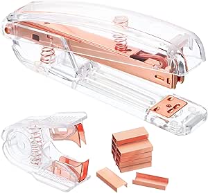 PATIKIL Acrylic Stapler Set, Desk Accessory Kit Stapler with 2000 Pcs ...