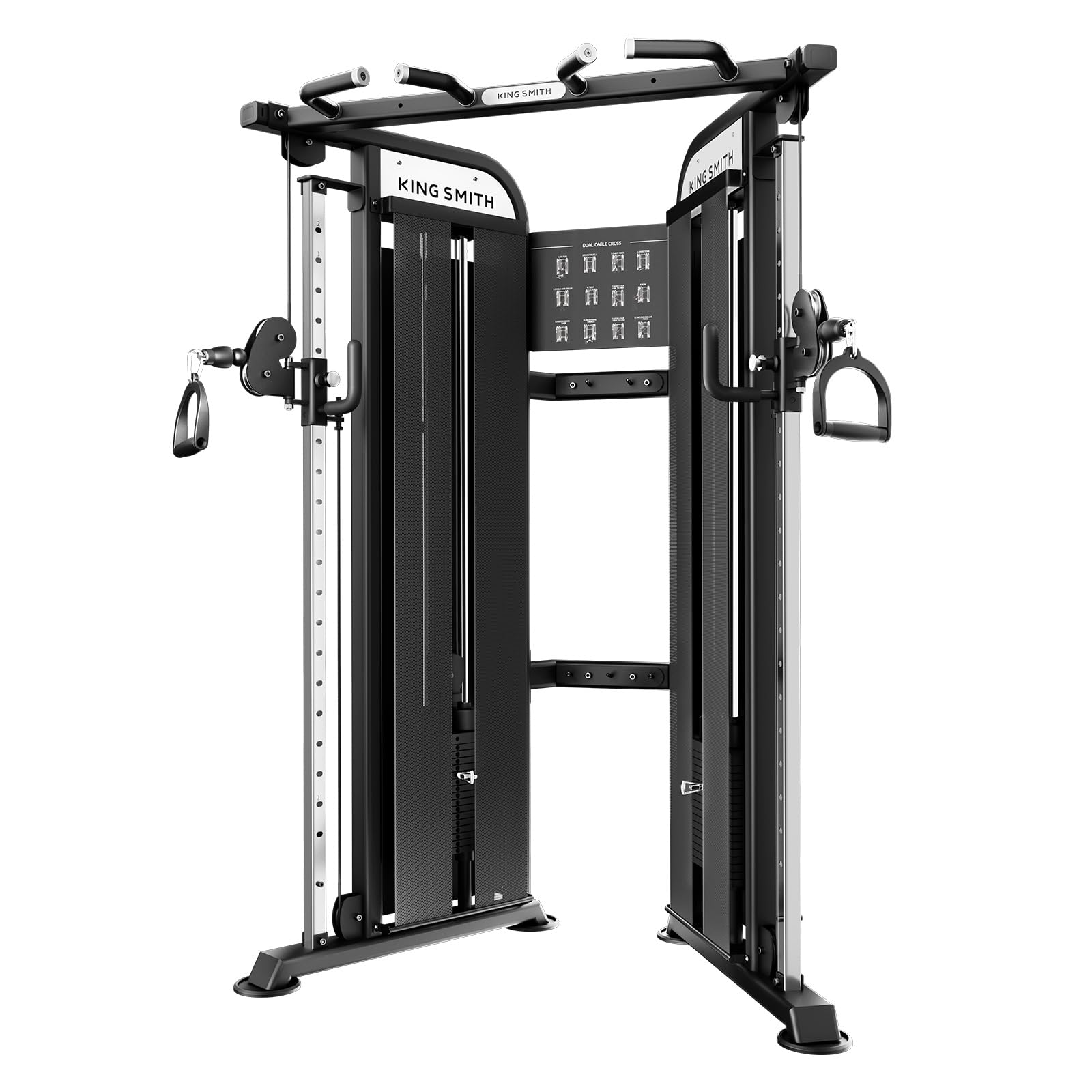 Kingsmith Functional Trainer Cable Machine 17 Height Adjustable Pulley ...