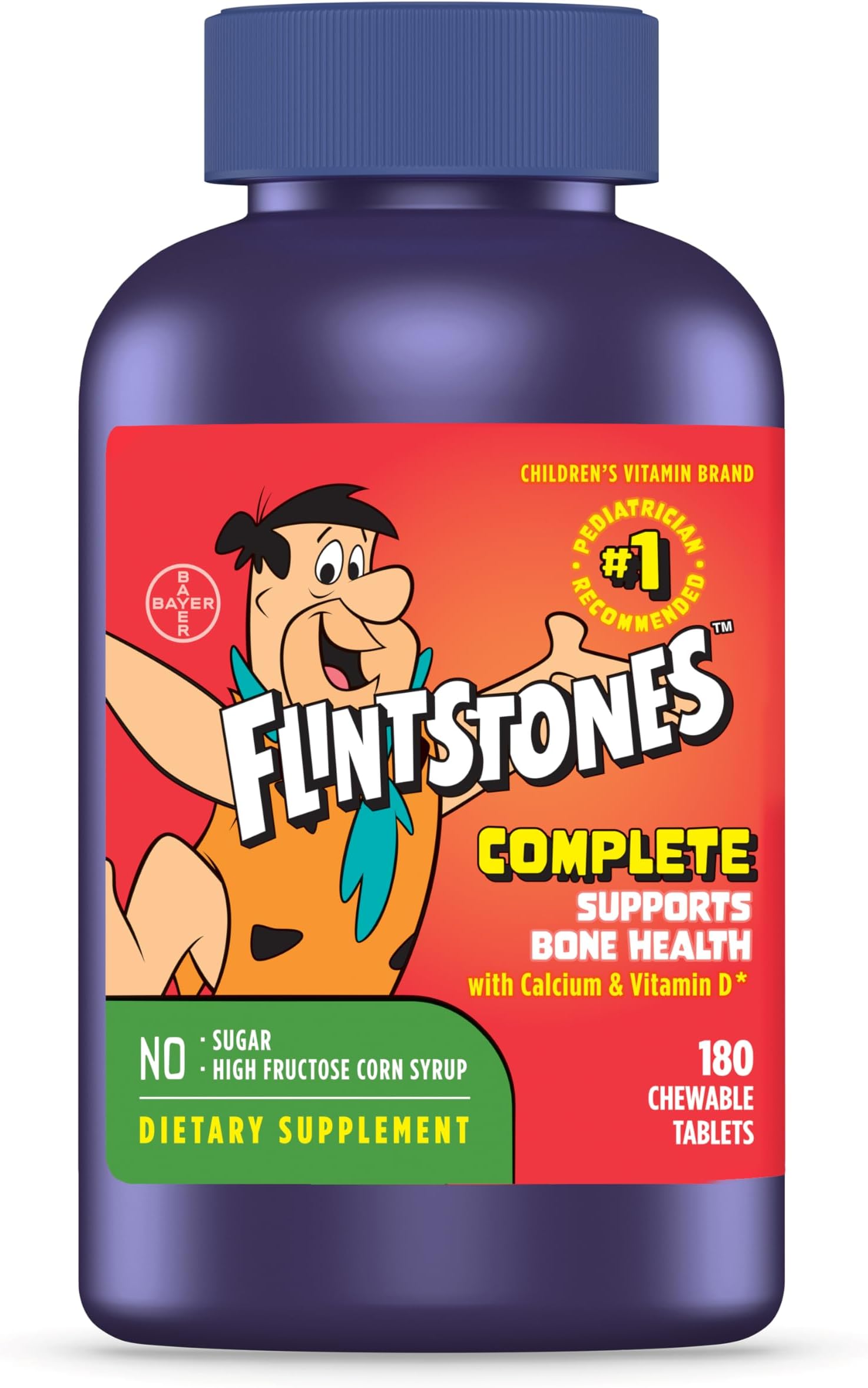 Amazon.com: Flintstones Vitamins Chewable Kids Vitamins, Complete ...