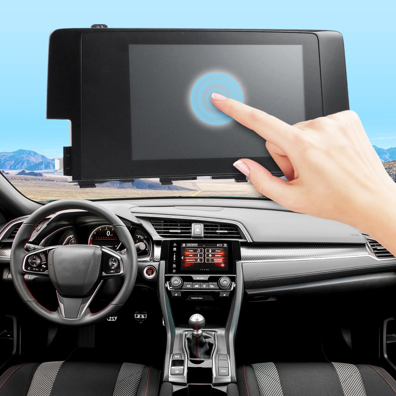 Amazon.com: FLIBEN 39710-TBA-A11 7" Navigation Display LCD Touch Screen ...