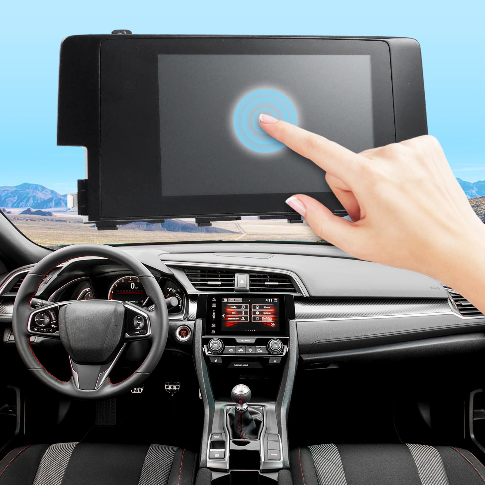 Amazon.com: FLIBEN 39710-TBA-A11 7" Navigation Display LCD Touch Screen ...