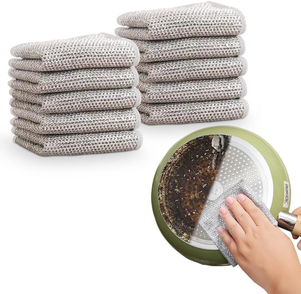 Amazon.com: Double Layer Wire Cleaning Cloths, Multipurpose Wire ...
