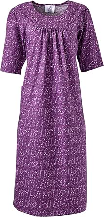 Amazon.com: Adaptive Full Open Back Snap Dress - Great for Caregiver ...