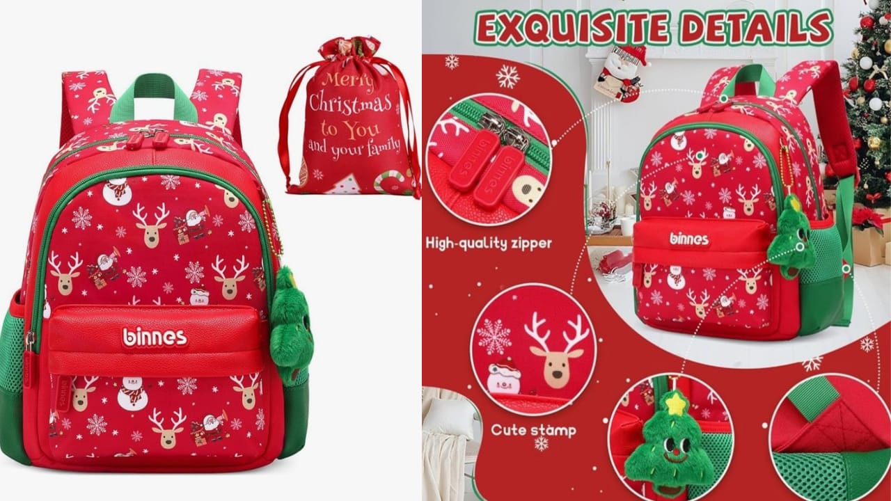 Watch Lightweight toddler backpack with cartoon design on Amazon Live