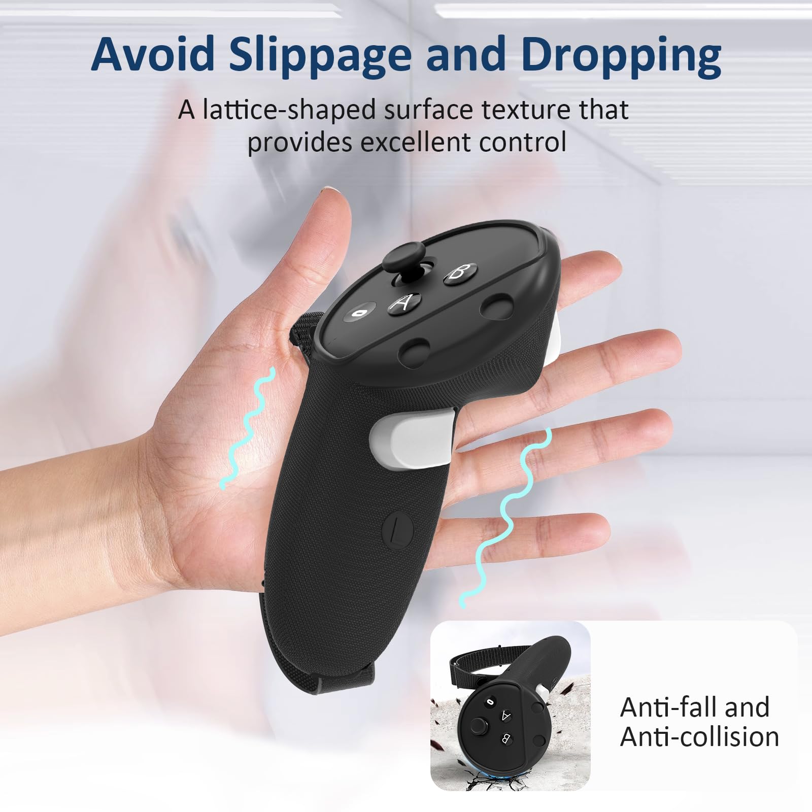 Snapklik.com : AMBISON Upgraded Controller Grips Cover For Oculus Meta ...