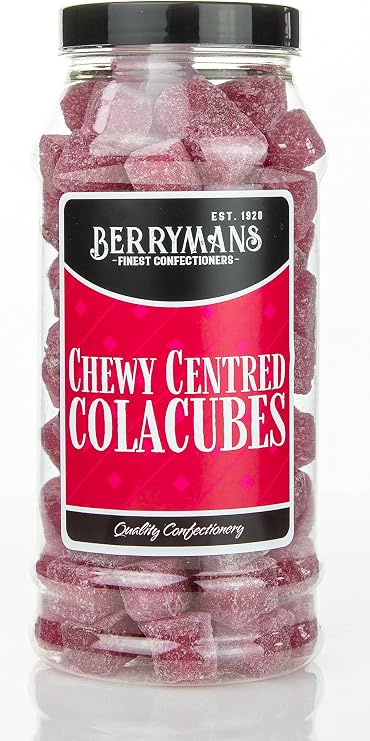 Original Chewy Centred Cola Cubes Boiled Retro Sweets Gift Jar by ...