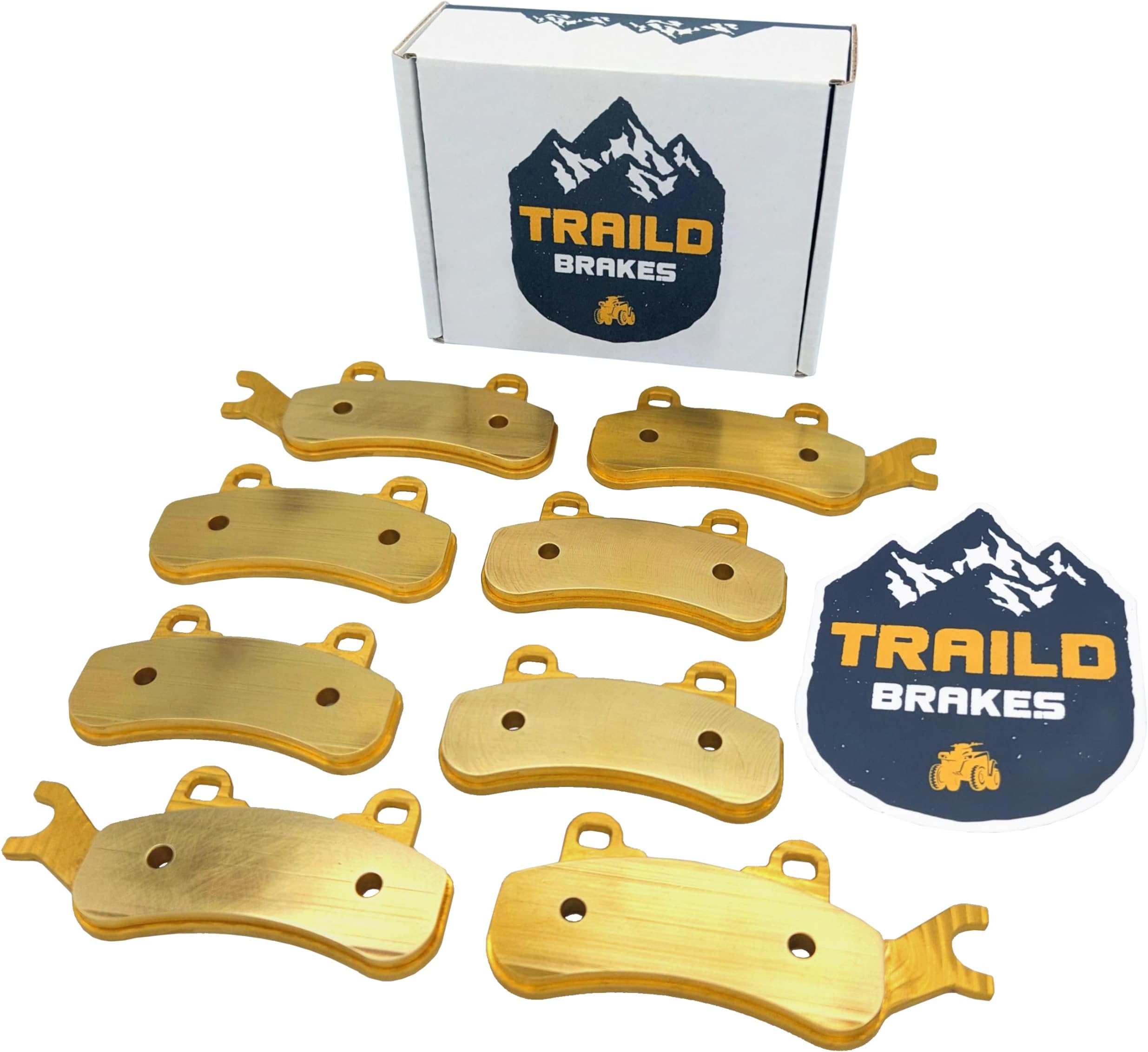 Amazon.com: Traild Brass Brake Pad set for Can-Am Defender MAX (6 ...