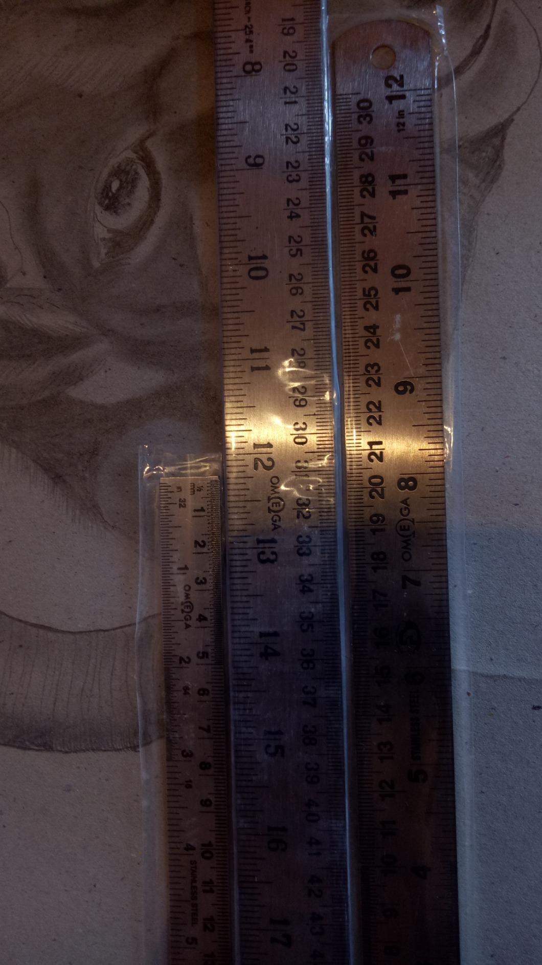 Omega Stainless Steel Scale/Ruler, 15,30,60cm - Pack of 3 : Amazon.in ...