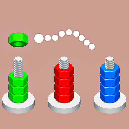 Nuts And Bolts Color Sorting Screw Pin Puzzle ASMR Colour Sort Matching ...