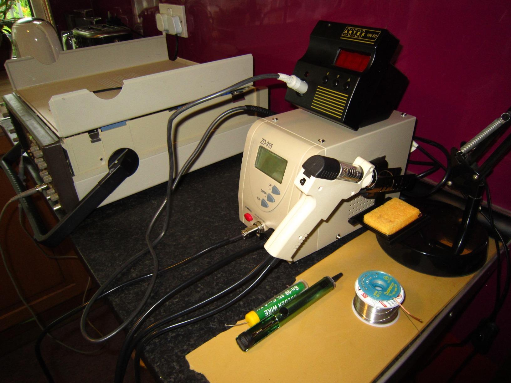 ZD-915 Desoldering Rework Vacuum Station Circuit Repair 140W Lead Free ...