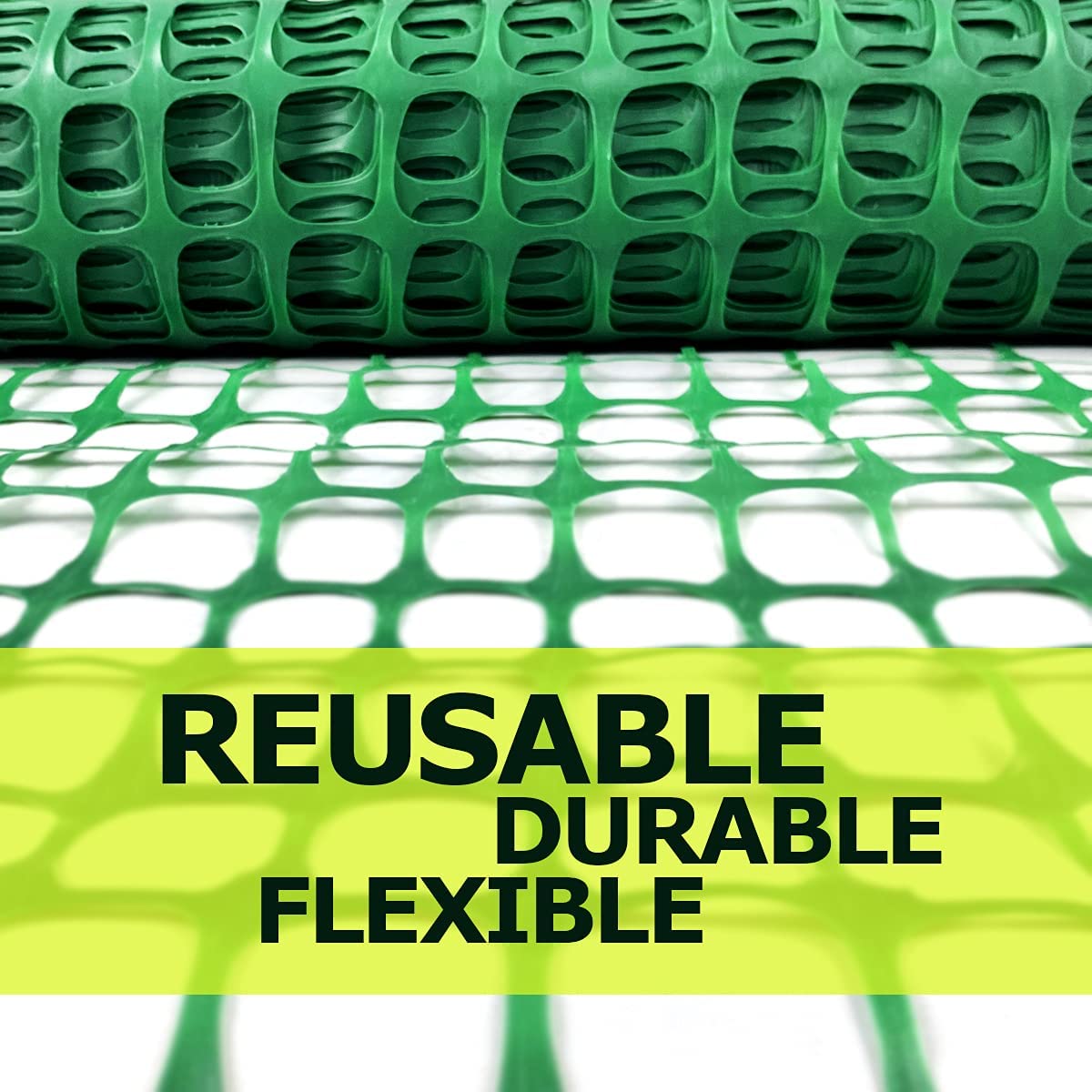 Snapklik.com : Ashman Plastic Mesh Fence, 4x50 Feet, 1 Roll, Green ...