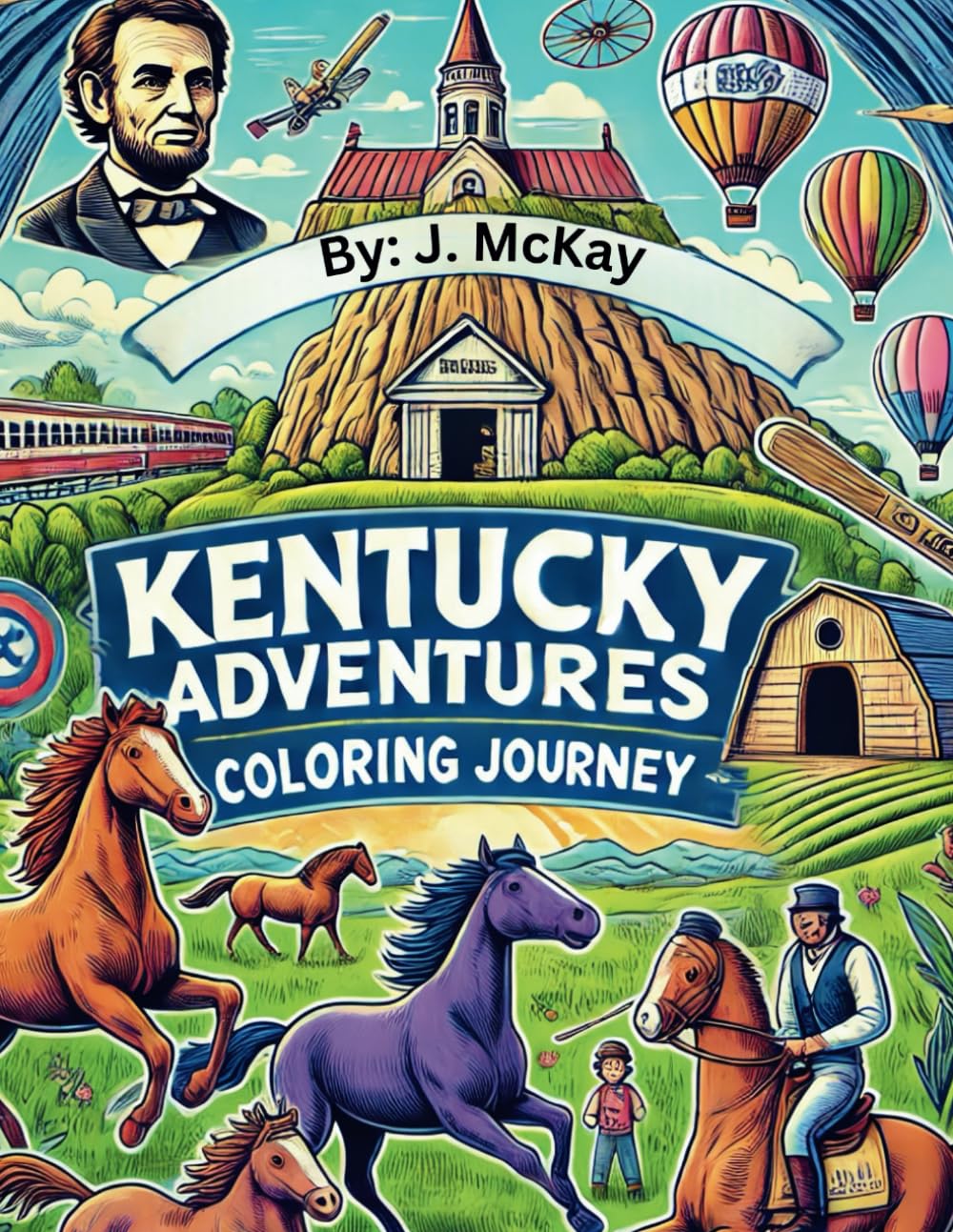 Kentucky Adventures: A Coloring Journey (US States Coloring Adventure ...