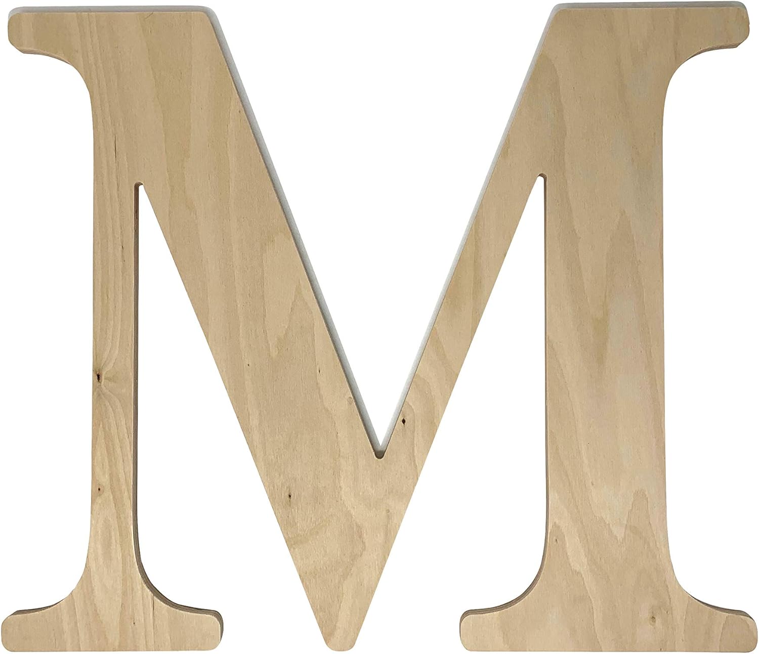 Amazon.com: Unfinished Wooden Letter for Wedding Guest Book Alternative ...