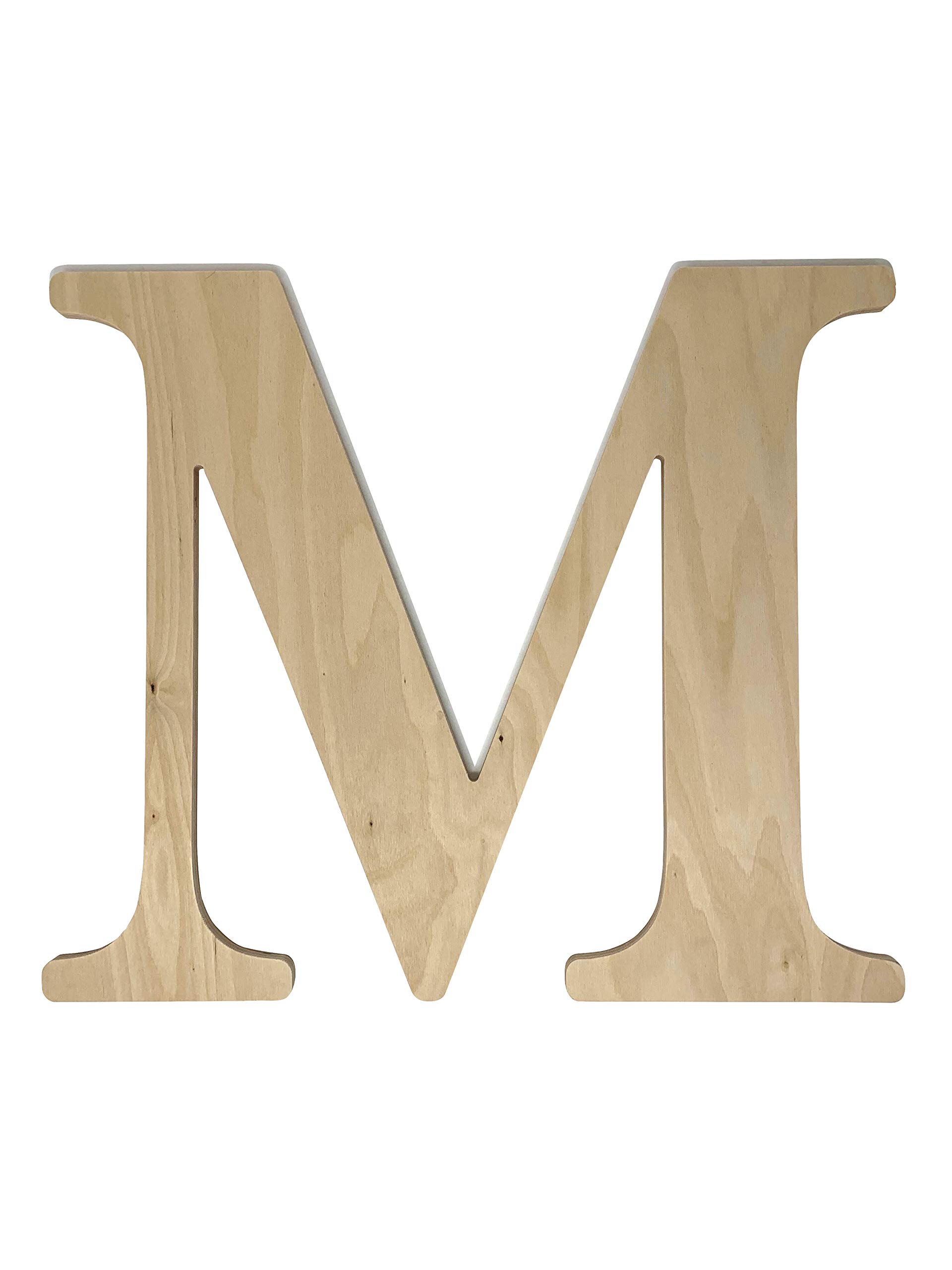 Amazon.com: Unfinished Wooden Letter for Wedding Guest Book Alternative ...