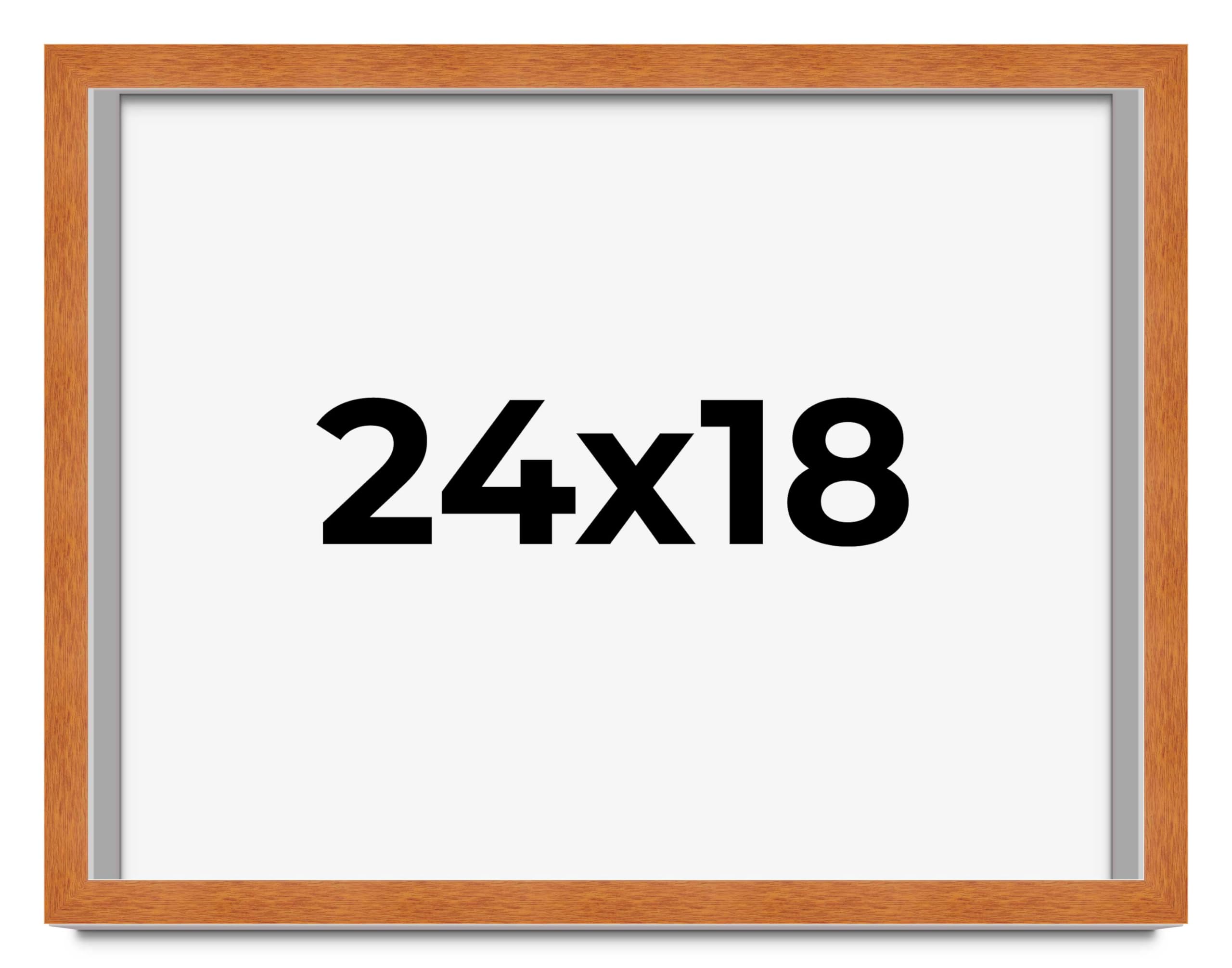 Amazon.com - 24x18 Frame Honey Pecan Brown Solid Wood Picture Frame | 0 ...