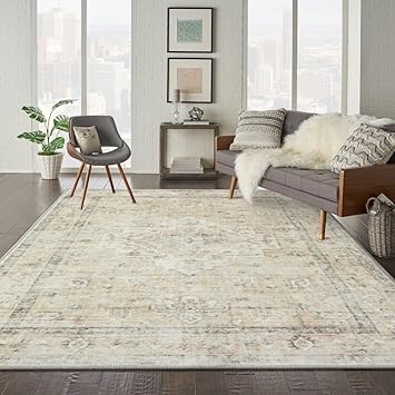 Amazon.com: LIVEBOX Washable Area Rug 8x10 - Large Boho Living Room Rug ...