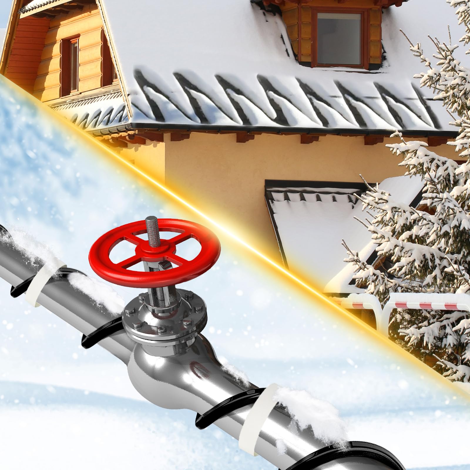Snapklik.com : MAXKOSKO 20FT Roof Heat Cable (10FT Power Cord), Self ...