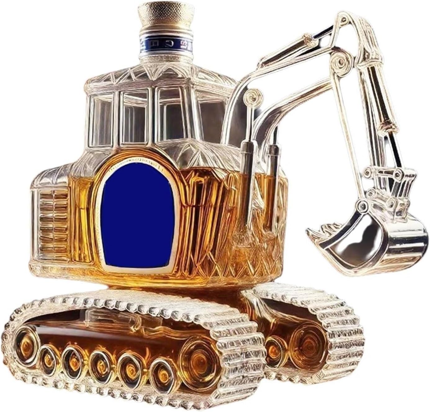 Amazon.com: 300ML Whiskey Decanter Bottle, Art Statue, 3D Excavator ...