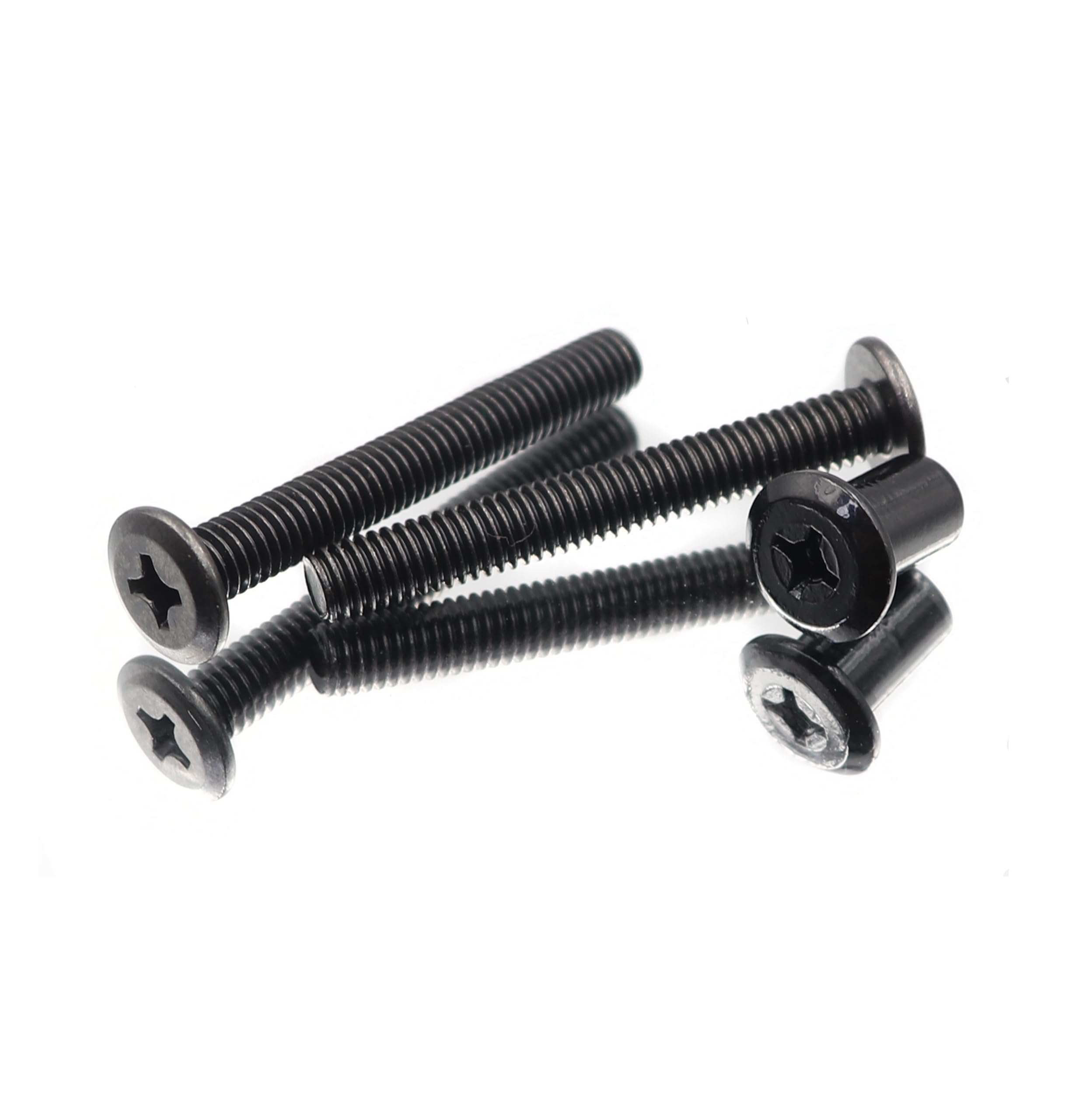 Snapklik.com : 10-Pack M6 35mm Black Rivet Phillips Connecting Bolts ...