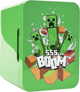 Amazon.com: Ukonic Minecraft 4L Mini Fridge, 6-Can Capacity with ...