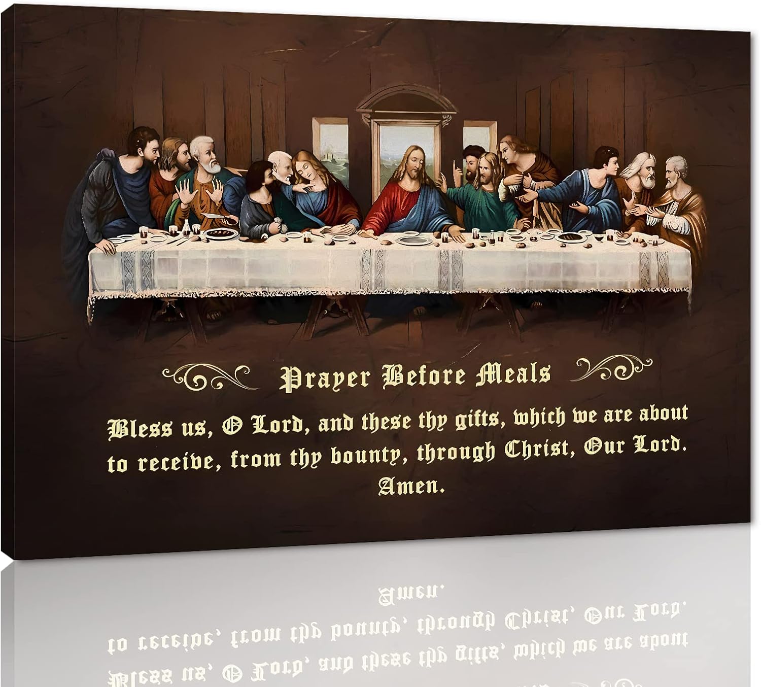 Amazon.com: The Last Supper Wall Art Vintage Jesus Posters Prints on ...