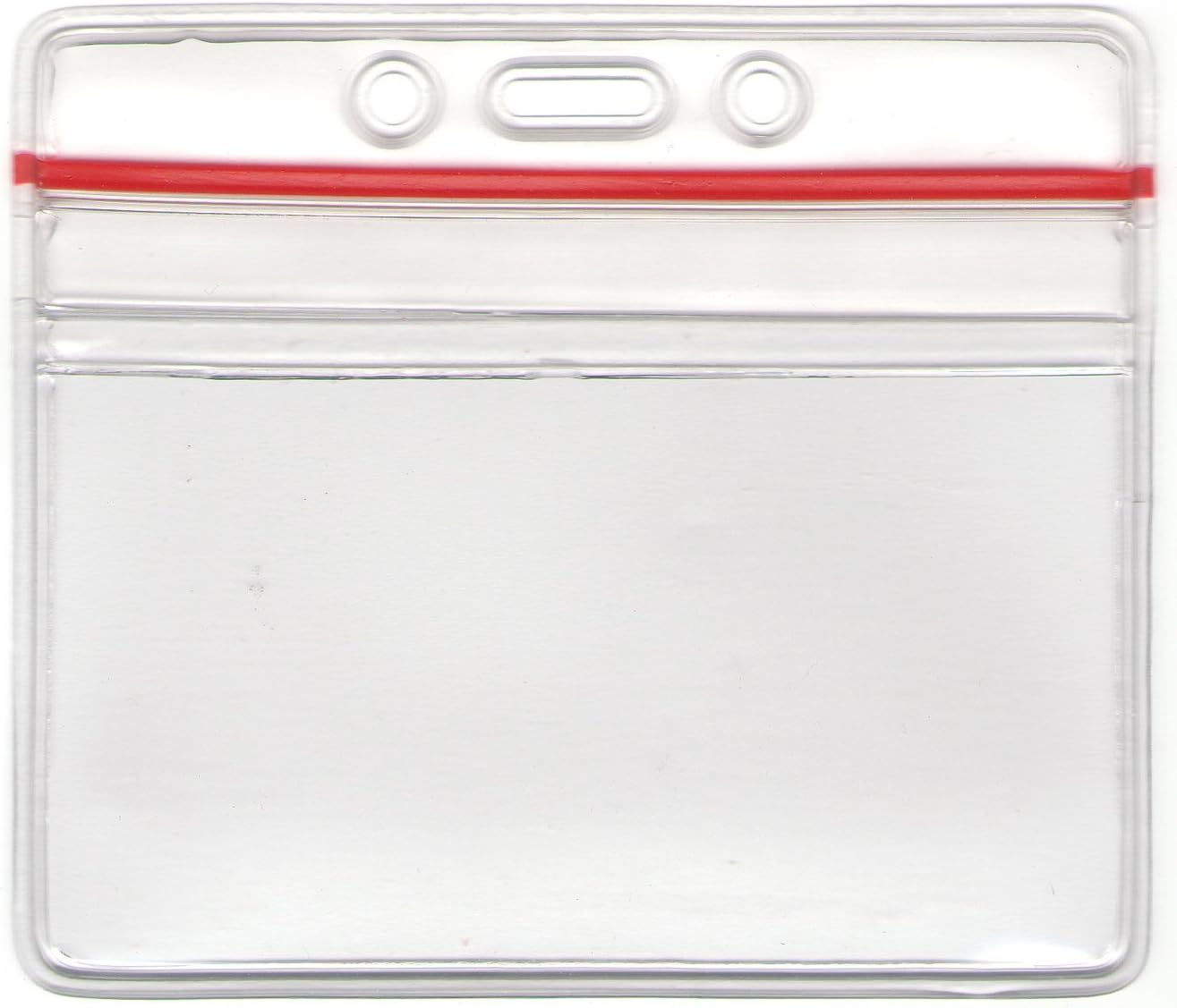 Amazon.com : 5pcs - Resealable Zip Lock Horizontal Clear Vinyl ID Badge ...