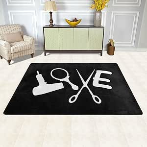 Amazon.com: Love Hair Stylist Area Rug Large Size Family Living Room ...