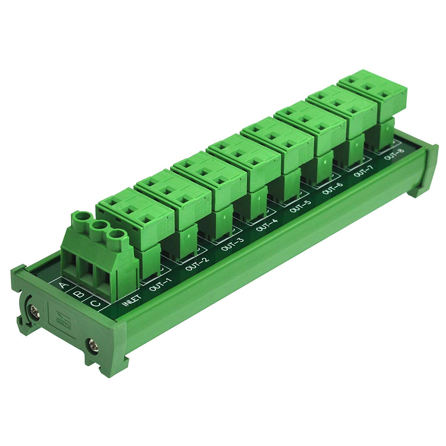 Snapklik.com : DIN Rail Mount 30A/300V 8x3 Position Pluggable Terminal ...