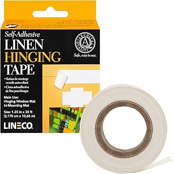 Amazon.com: Lineco Self-Adhesive Linen Hinging Tape, 1.25 Inch x 35 ...