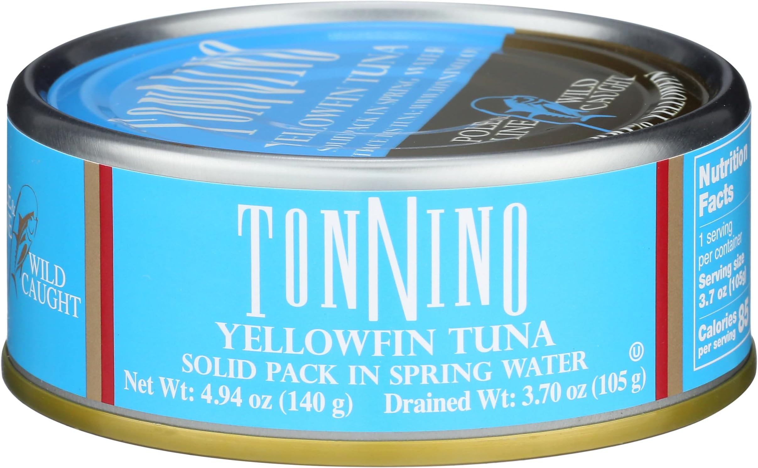 Amazon.com : Tonnino, Tuna Yellowfin Spring Water, 4.94 Ounce : Grocery ...