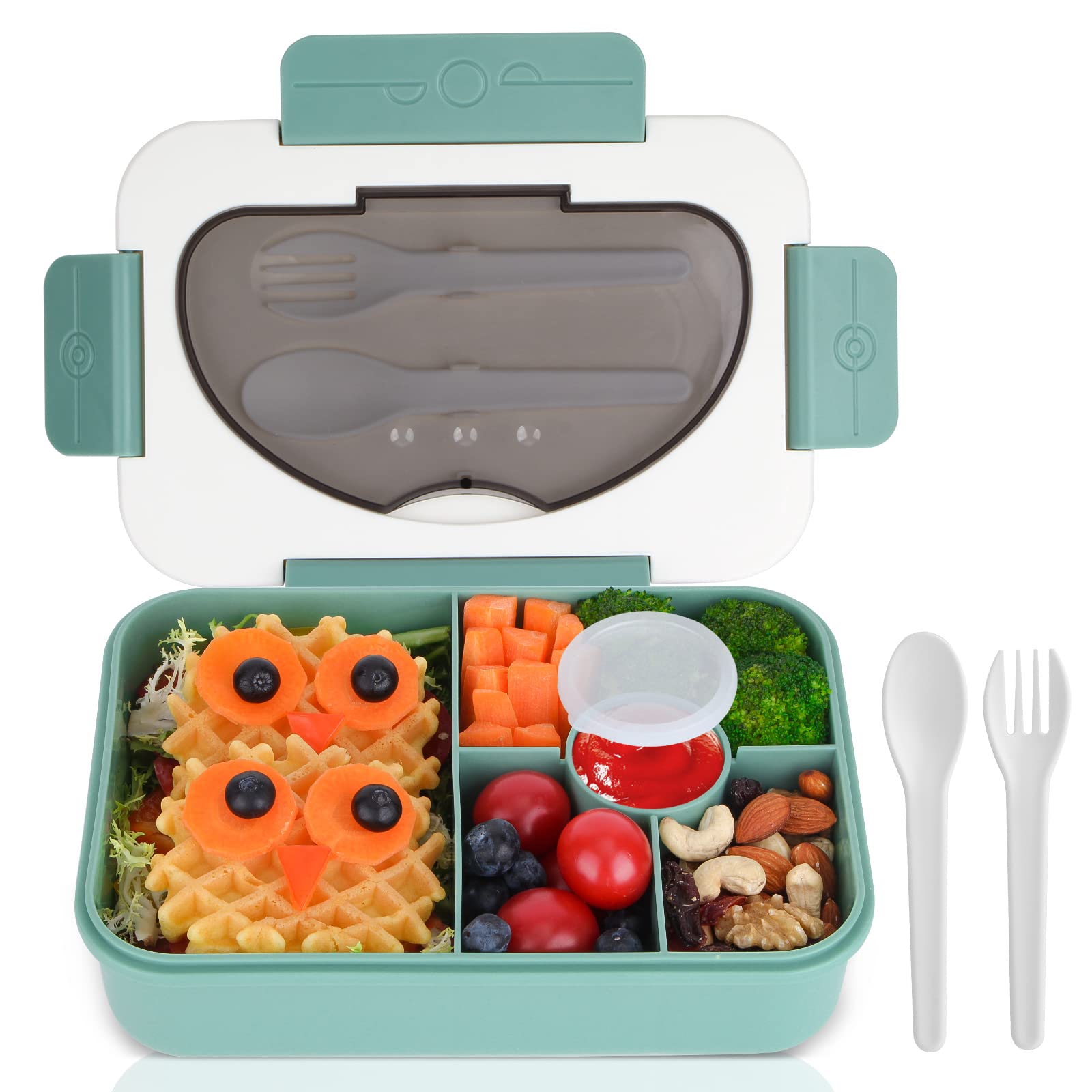 MaMix Bento Lunch Boxes for Kids, Lunch Box Kids, 5 Compartment Lunch ...
