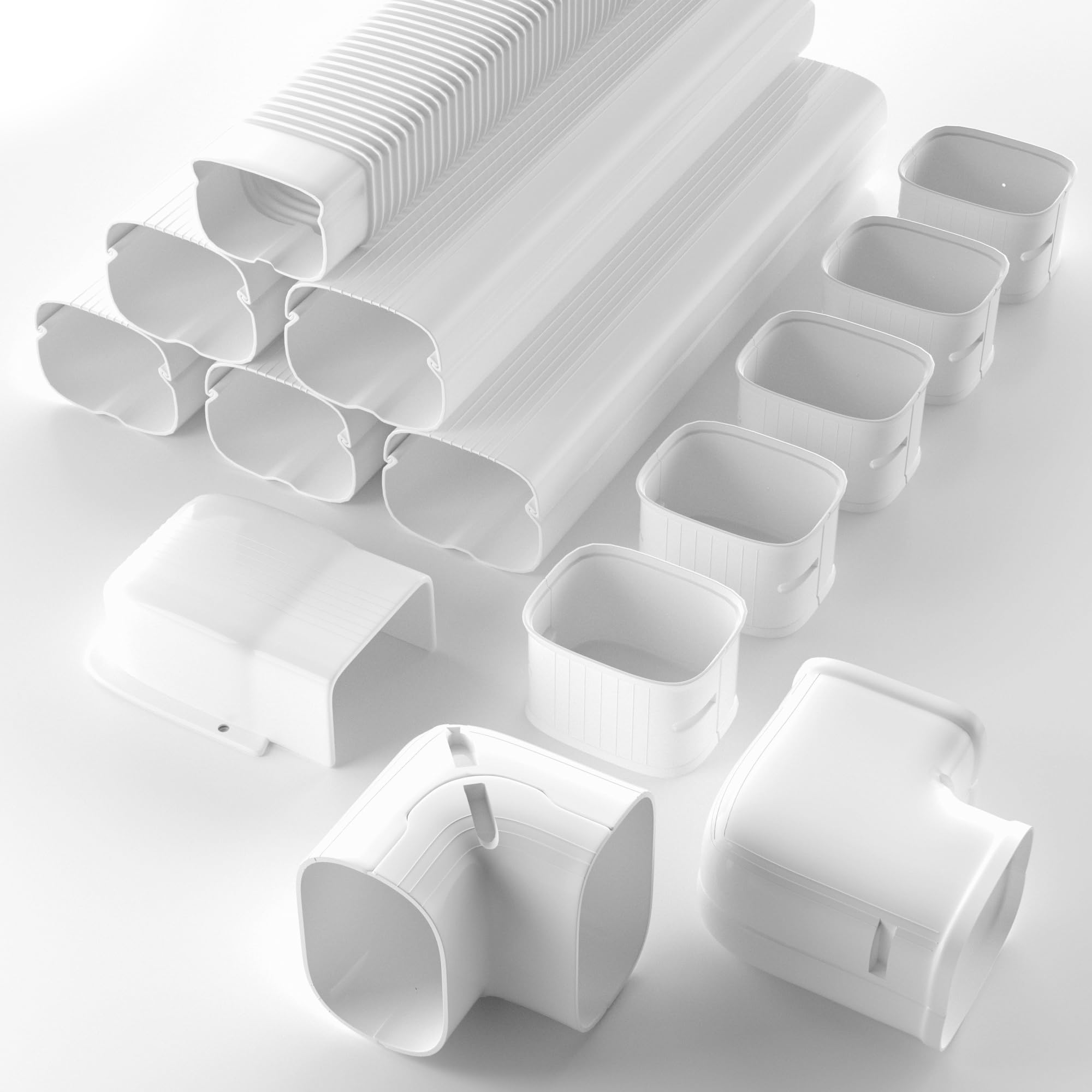 Amazon.com: Toutgood 5'' 20Ft Mini Split Line Set Cover for Ductless ...