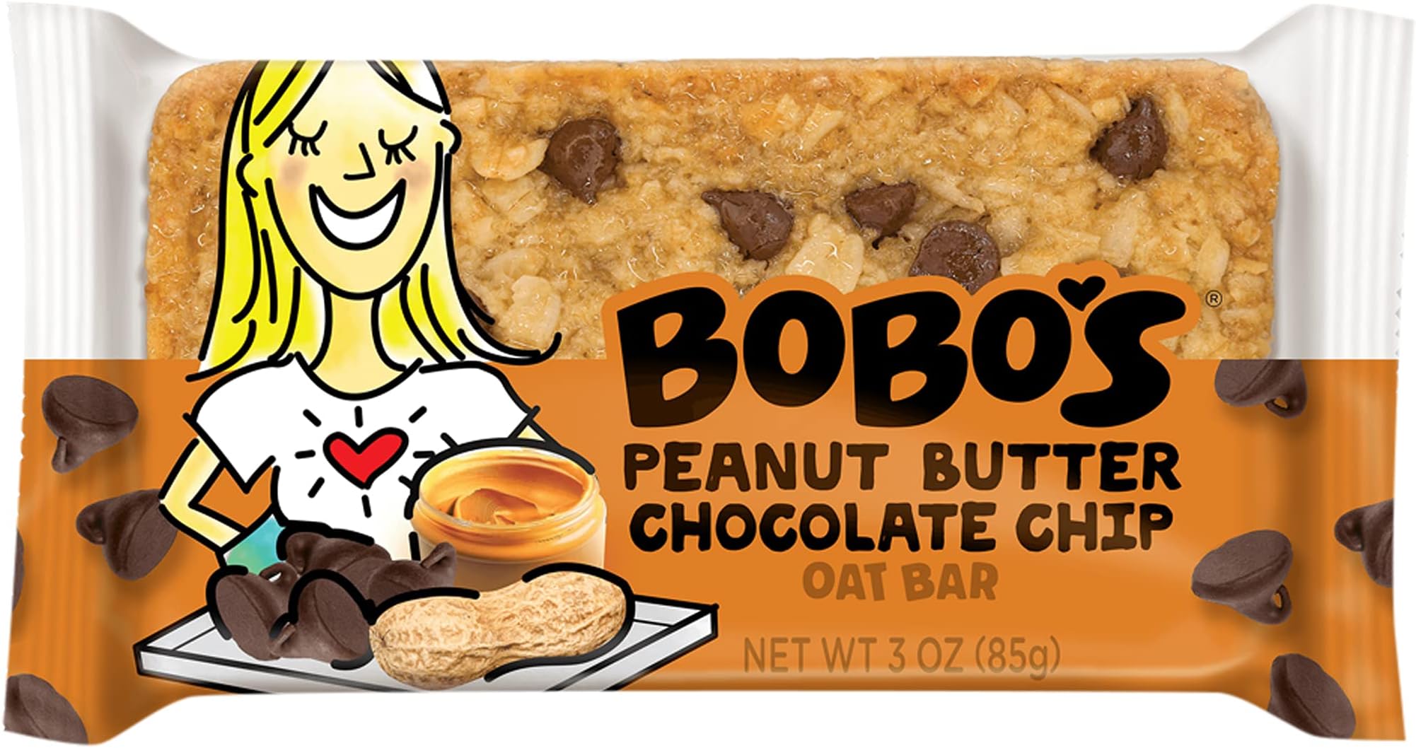 Amazon.com: Bobo's Oat Bars, Peanut Butter Chocolate Chip, 3 Ounce
