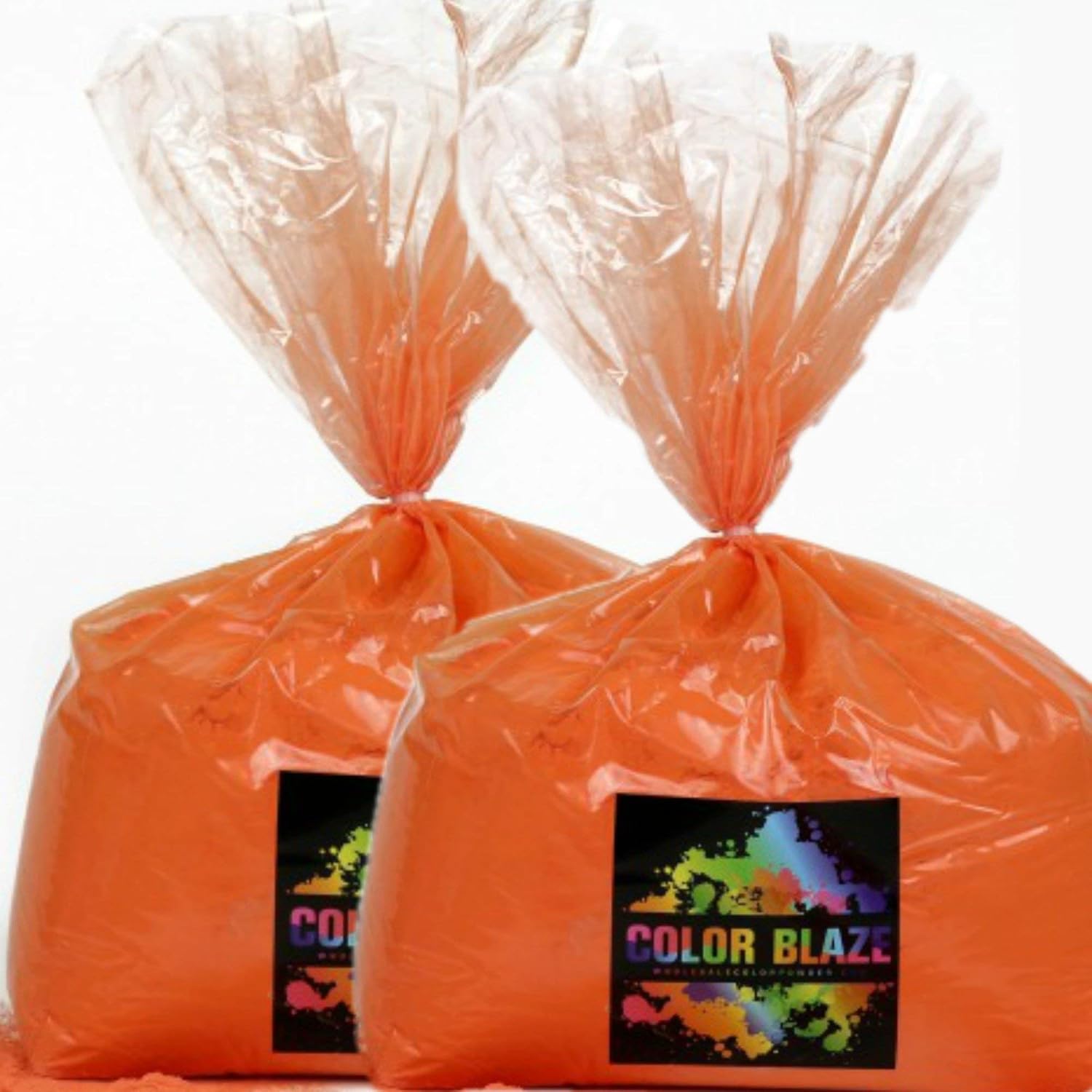 Amazon.com: Color Blaze Holi Colored Powder - 50 lbs of Orange Color ...
