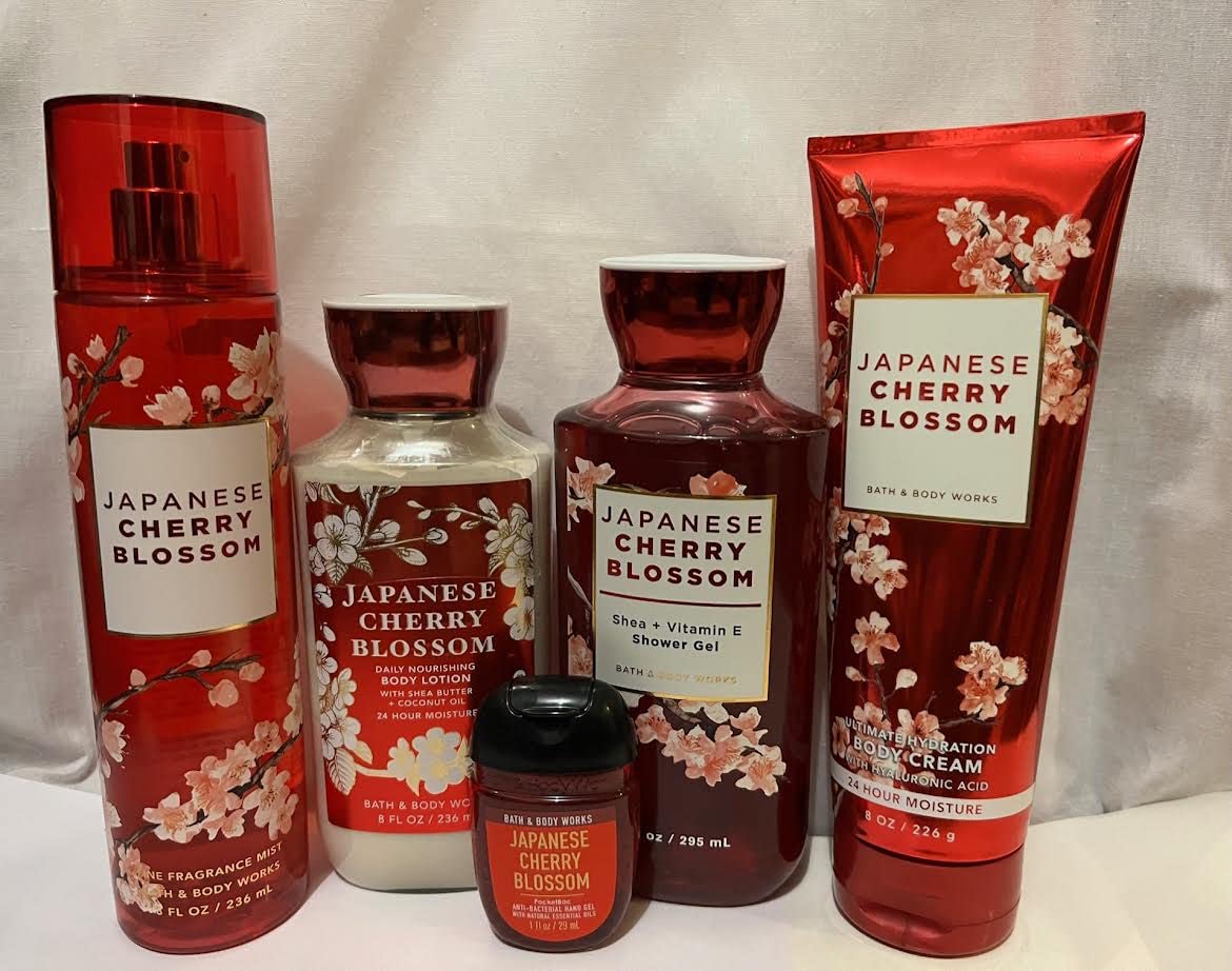 Amazon.com : Japanese Cherry Blossom Bundle Gift Set: Lotion ~ Body ...