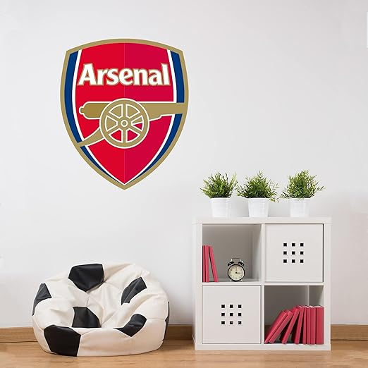 Beautiful Game Arsenal Football Club Official Crest Wall Sticker (120cm ...