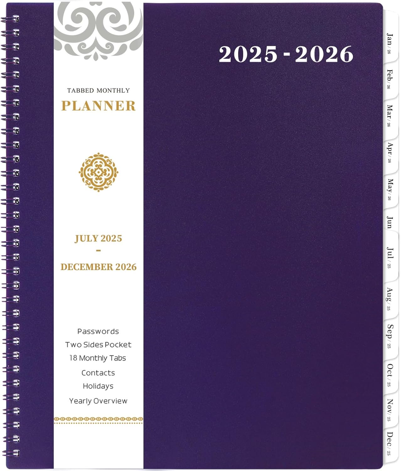 Monthly Planner 2025-2026 - Academic Planner 2025-2026, JUL 2025 - DEC ...