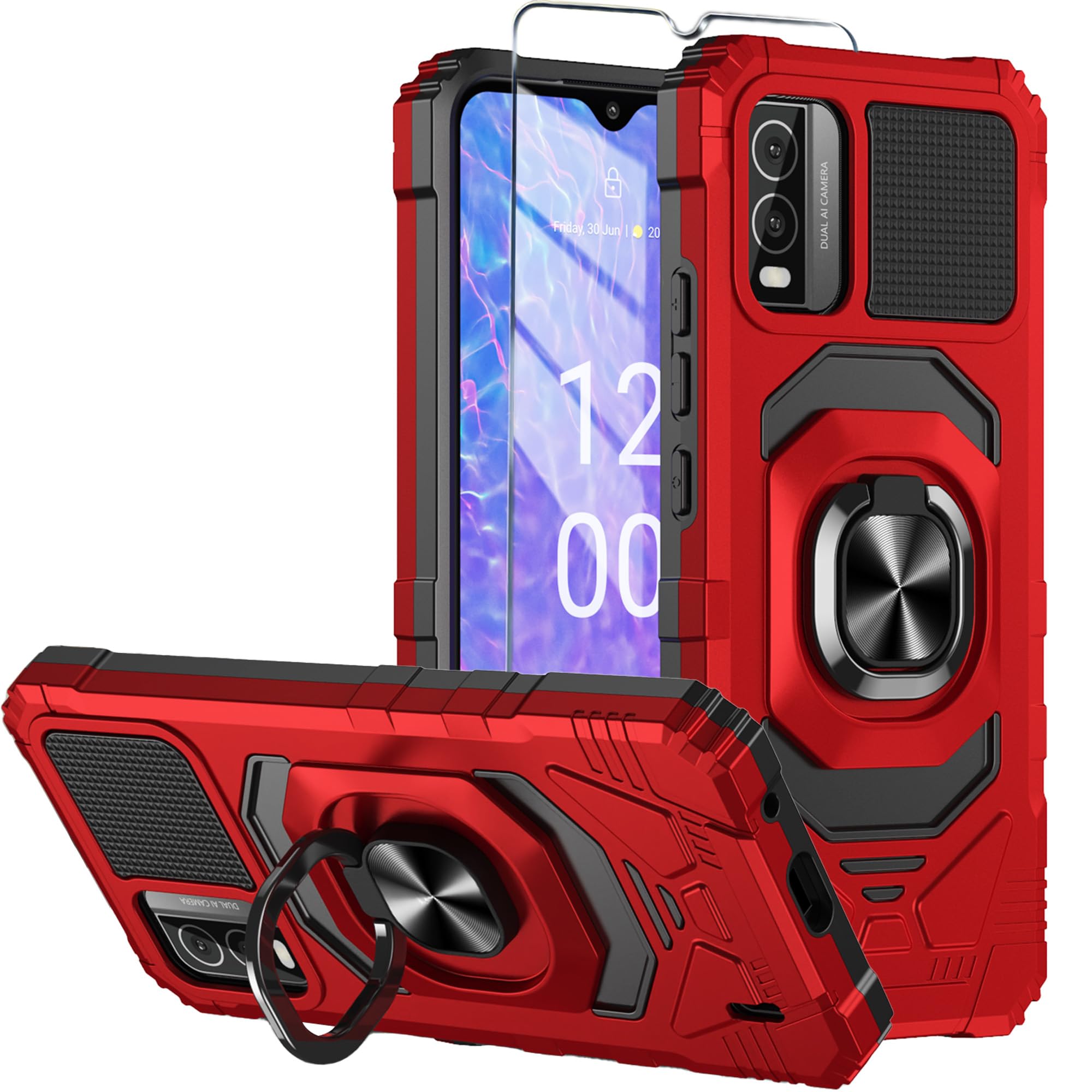 Amazon.com: Mocotto for Nokia C210 Case with Tempered Glass Screen ...