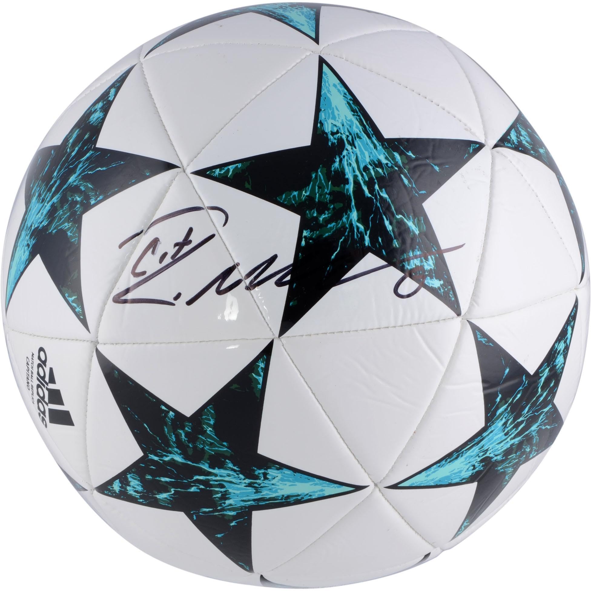 Buy Cristiano Ronaldo Real Madrid Autographed Adidas 2017 UEFA ...