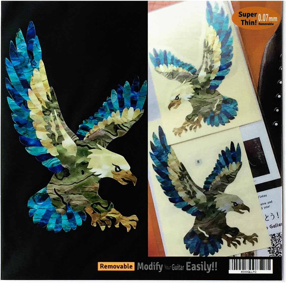 Amazon.com: Inlaystickers Sticker/Decal (B-201LZ-BL-LR) : Musical ...