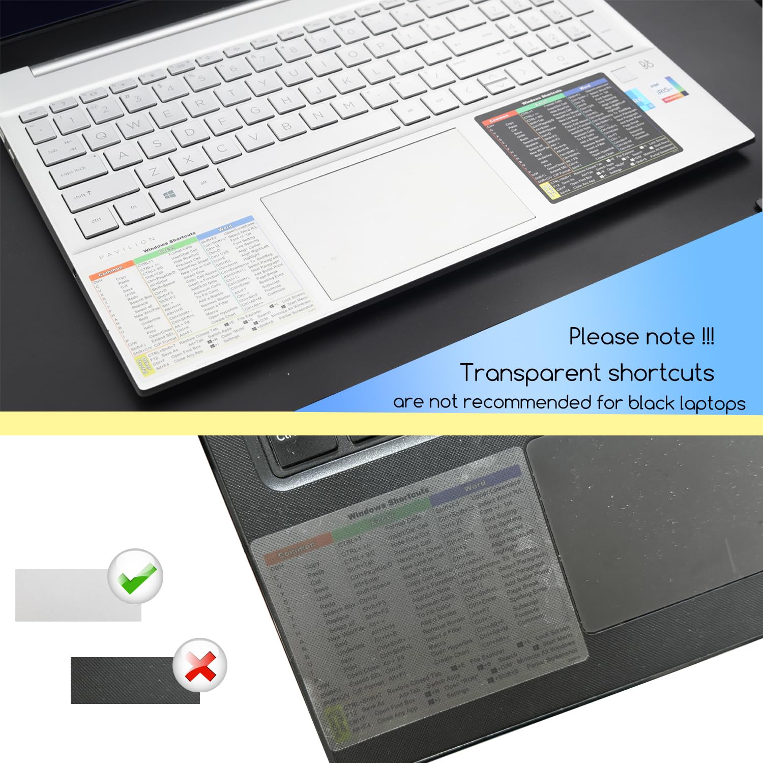 Snapklik.com : 2 Pack Windows 11/10 Shortcut Sticker, Microsoft Windows ...