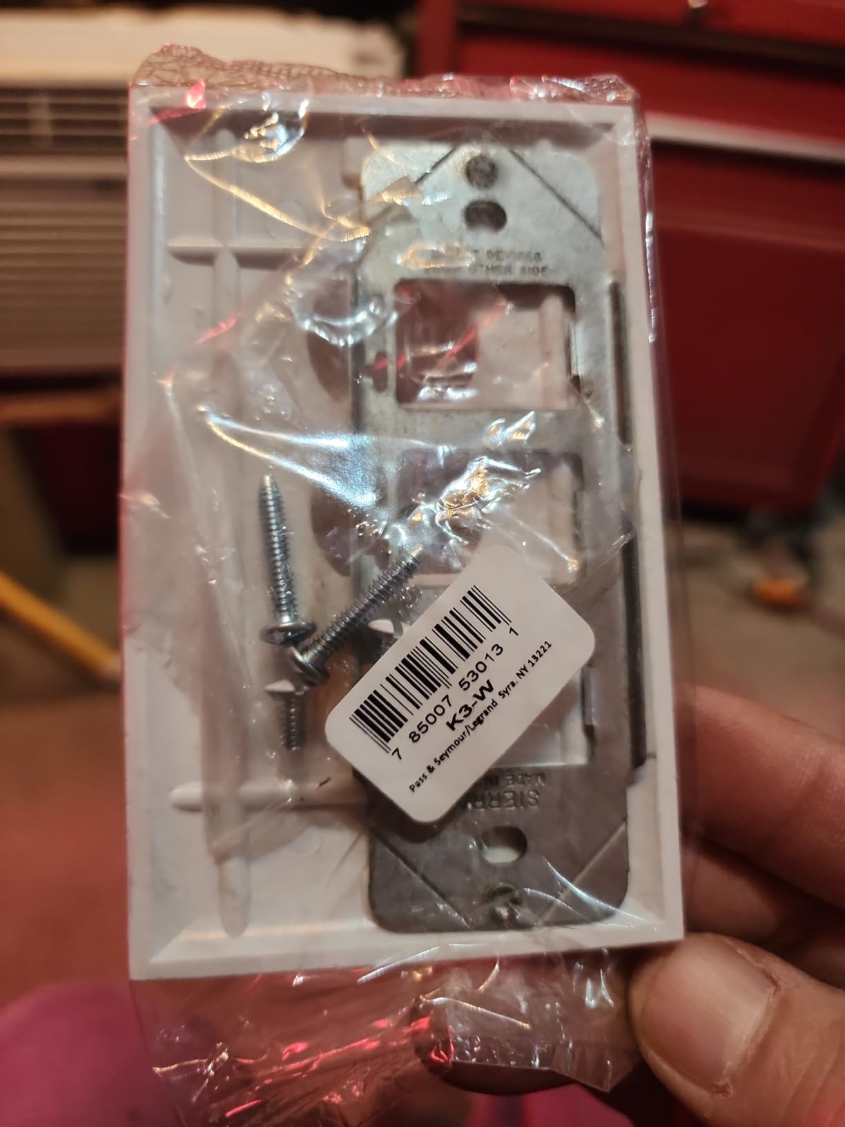 Legrand - Pass & Seymour K3W Plastic Despard Opening Wall Plate Three ...