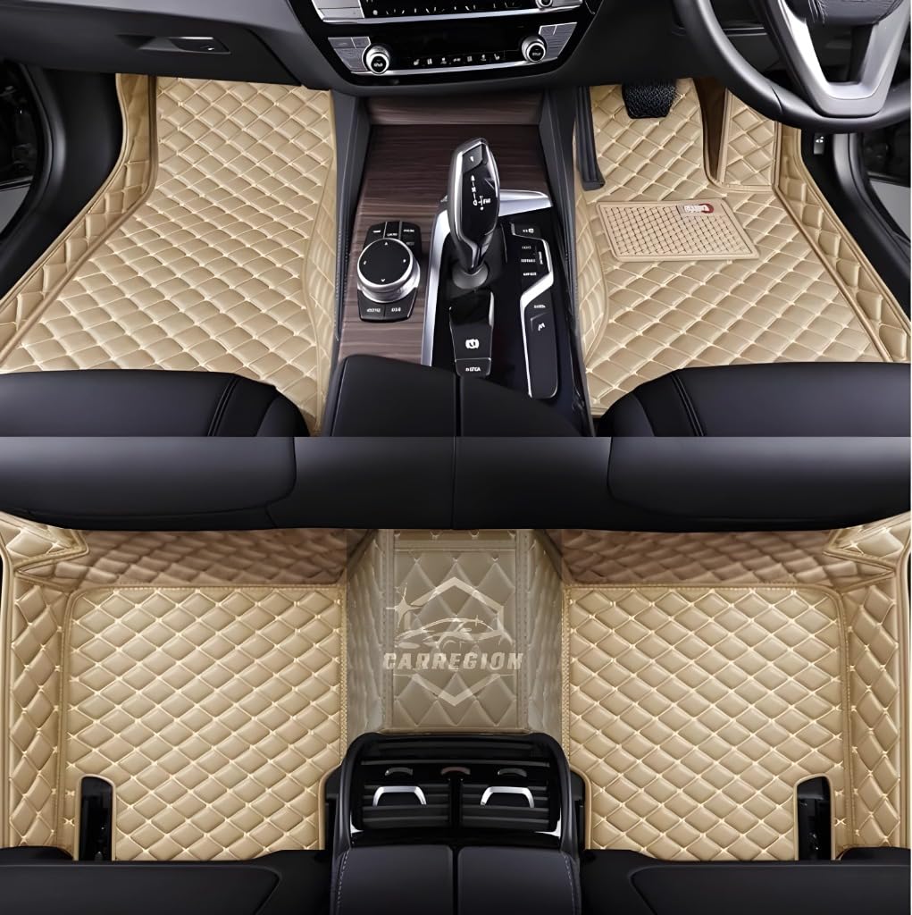 7D Premium Leatherette Car Foot Mat for Tata Safari 7 Seater Model ...
