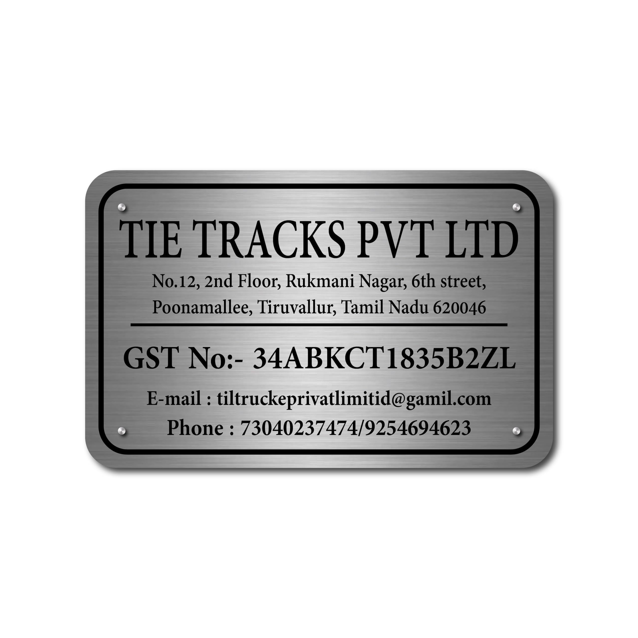 Welcomewallz GST Name Board | Company Name Plate With GST ...